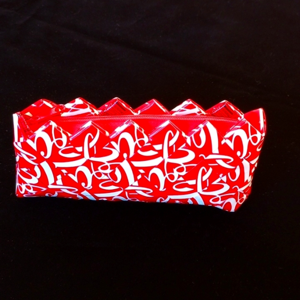 Ecoist Coca-Cola Wrapper Woven Zipper Clutch - Gem